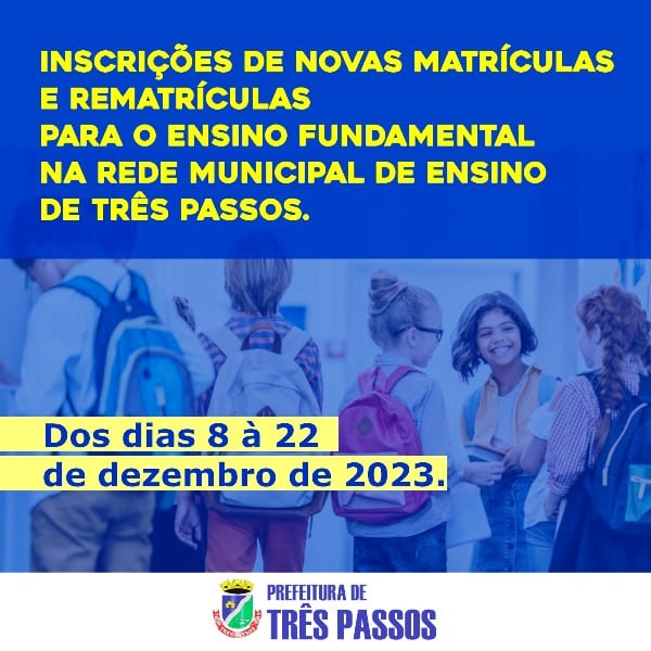Inscrições Para Matrículas E Rematrículas Ao Ensino Fundamental Na Rede